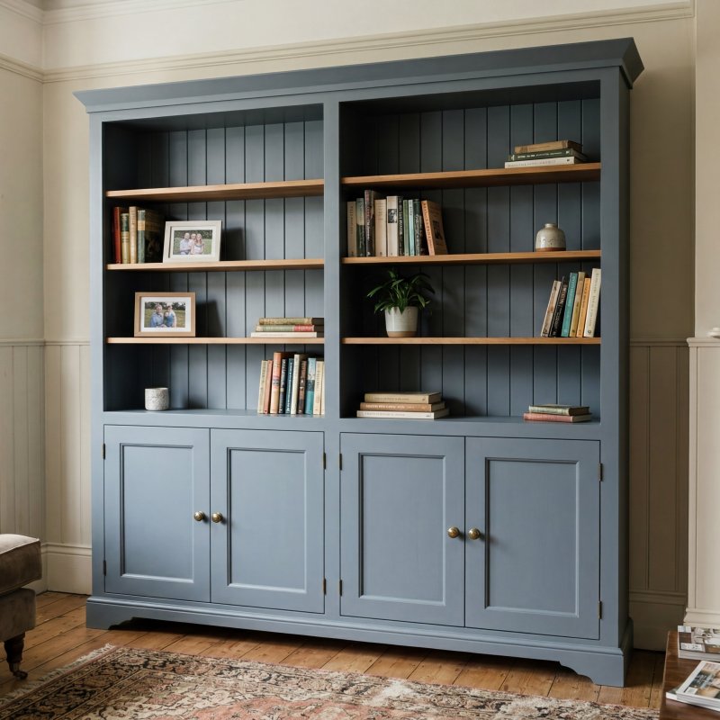 Amberley Double Storage Bookcase | Painted Furniture Company