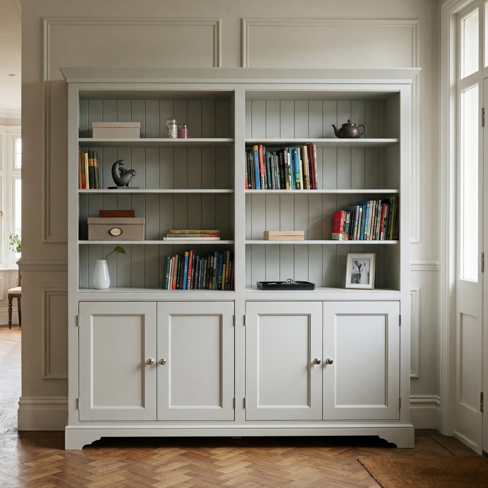 Amberley Double Storage Bookcase | Painted Furniture Company